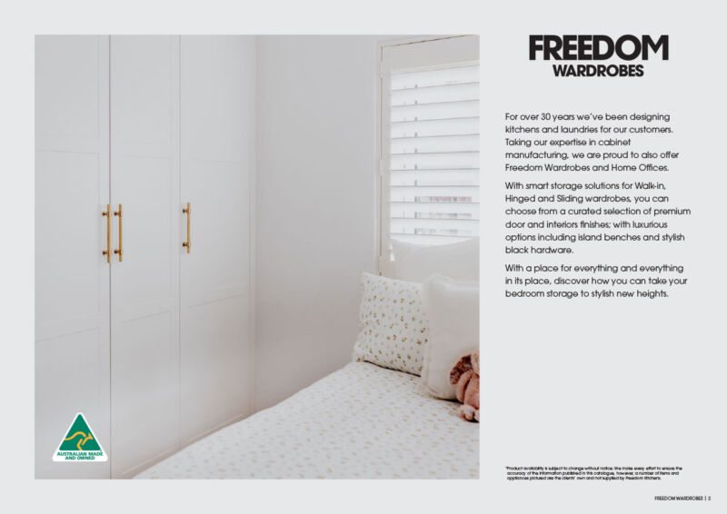 Wardrobe Catalogue | Wardrobe Ideas Brochure| Freedom Wardrobes
